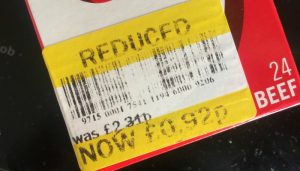 Supermarket reduction times to get cheap yellow sticker food - Skint Dad