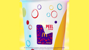 McDonald's Winning Sips peel-to-win game 2023